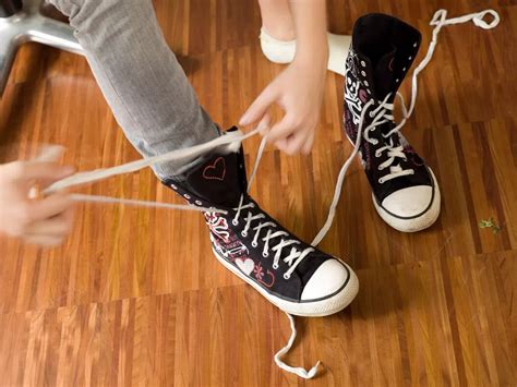 Person Tripping Over Shoelace