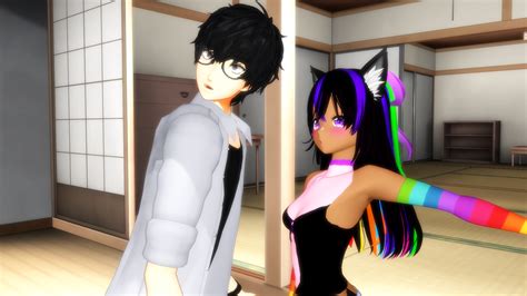 MMD Epic Slap! [OC Moon and Persona 5]! by GamerGirlOtaku -- Fur ...