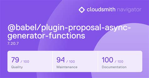 Babelplugin Proposal Async Generator Functions 7207 Npm Package