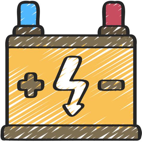 Car Battery Juicy Fish Sketchy Icon