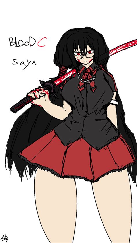 Saya Blood C By Blackred119 On Deviantart
