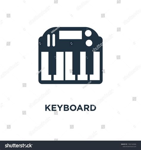 Keyboard Icon Black Filled Vector Illustration Keyboard Symbol On White Background Can Be