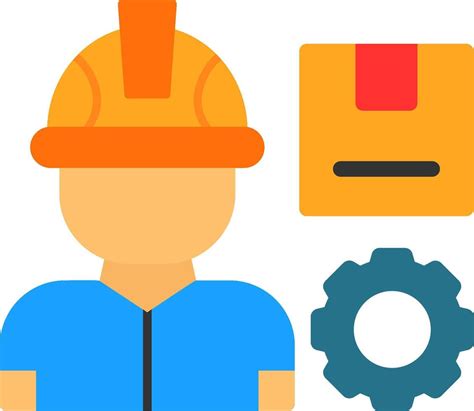 Production Worker Flat Icon 40886778 Vector Art At Vecteezy