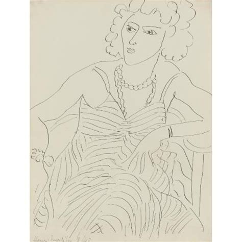 Henri Matisse Portrait De Monique Bourgeois 1942 Mutualart