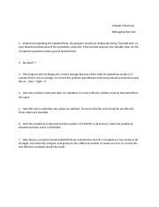 CSP 017 CH2 Debugging Exercises Chapter 2 Exercises Debugging Exercises 1 Instead Of