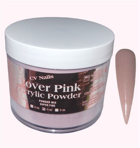 Acrylic Powder Cover Pink 4 Oz Cv Nails Supply