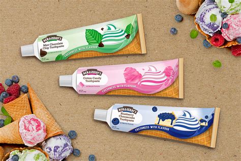 Ice Cream Flavored Toothpaste Ben And Jerrys On Behance
