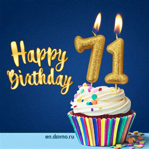 Cupcake With Candles 71st Birthday Download On Cupcake With Candles 71st Birthday Download On