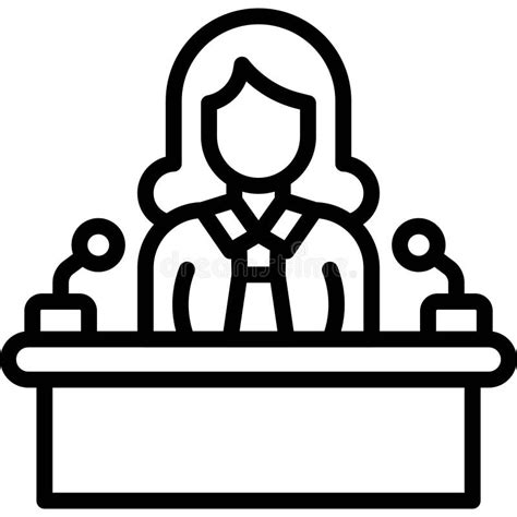 Women Politician Icon Feminism Related Vector Stock Vector