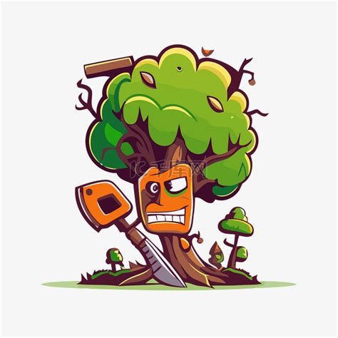 树木修剪机 向量素材图片免费下载 千库网