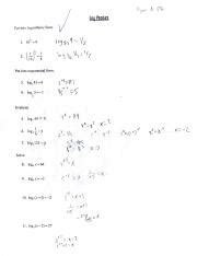 Master Logarithmic and Exponential Forms: Simplify, Evaluate, | Course Hero