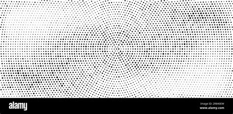 Radial Halftone Gradient Background Dotted Stains Concentric Texture With Fading Effect Black