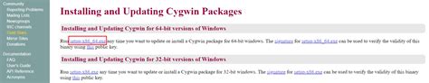 Detailed Installation Process Of Cygwin Bits Sim Sys Documentation