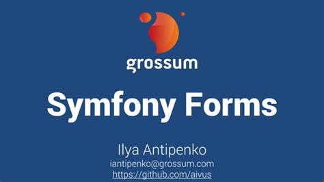 Oro Meetups Symfony Forms Pdf