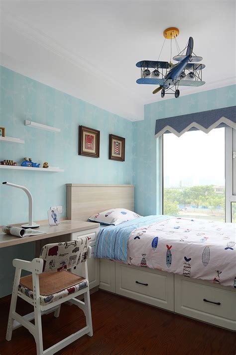 美式三居儿童房装修效果图 齐家网装修效果图