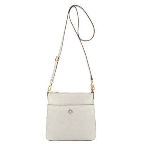 Bolsa Luz Da Lua Pequena Off White Couro New Ridge