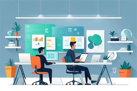 Premium Photo Design A Collaborative Digital Workspace With Multiple