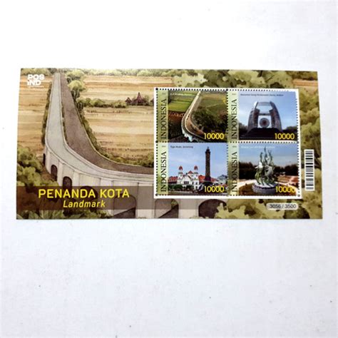 Jual Prangko Indonesia 2024 Ss Penanda Kota ~ Landmark Buk Renteng