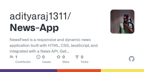 github adityaraj1311 news app newsfeed is a responsive and dynamic