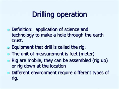 Overview Of Drilling Operationpptx