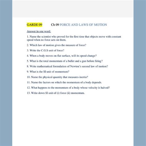 Science Question Papers Edunique