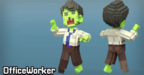 voxel character pack 4 zombie characters unity asset store