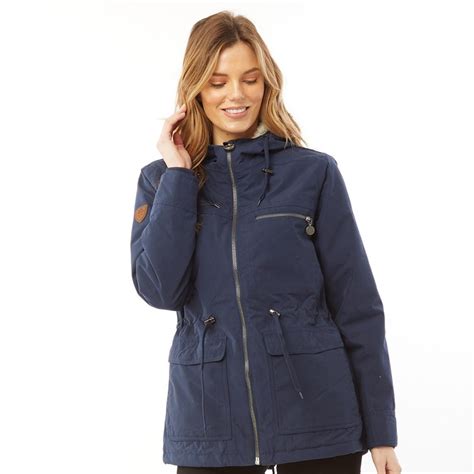Buy Trespass Womens Forever Waterproof Parka Jacket Navy
