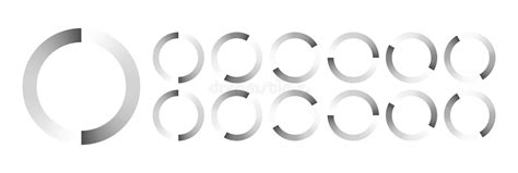 Circular Loading Buffering Icons Vector Stock Vector Illustration Of