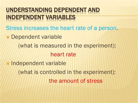Understanding Dependent And Independent Variables Ppt Download