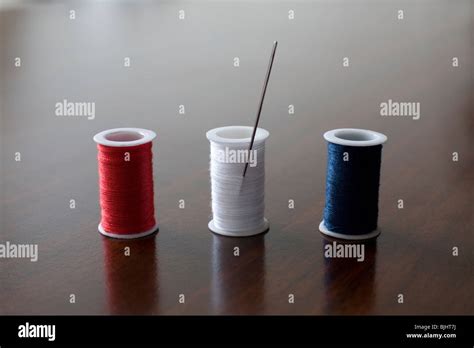 Spools Of Thread Stock Photo Alamy