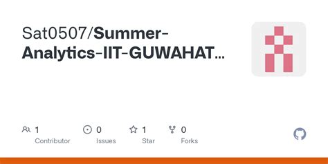 Github Sat0507 Summer Analytics Iit Guwahati Final Hackathon