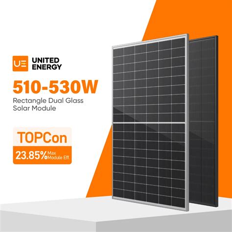 Panneau Solaire 530w De Type N Topcon Bifacial Dual Glass 2385