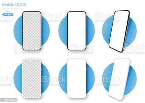 현실적인 벡터 모형 디지털 태블릿 휴대 전화 스마트 폰 노트북 및 컴퓨터 모니터 Ui Ux 디자인 벡터 일러스트레이션 현대 디지털 고안 디지털 템플릿 스톡 일러스트레이션