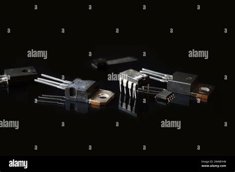 Semiconductor Microcircuits Integrated Circuit And Transistors With Reflections On A Black