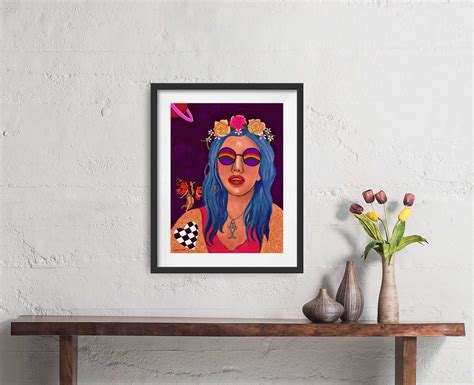 Violet Vision Downloadable Figurative Artwork Download Artwork