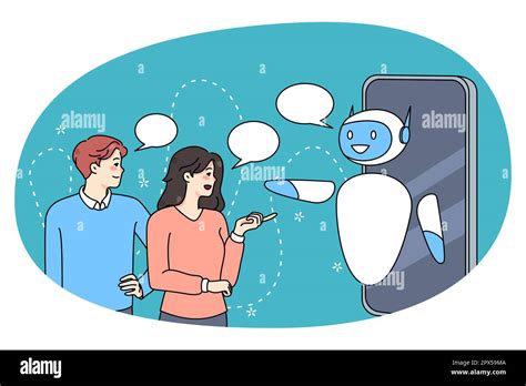 people talk to robotics online support on smartphone client use