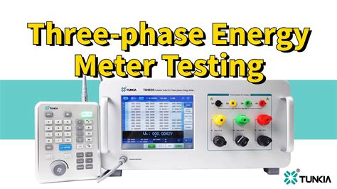 Tunkia Td4550 Three Phase Energy Meter Testing Youtube