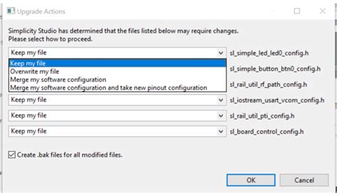 Upgrading A Project To A New GSDK Version Latest Simplicity Studio 5 Users Guide Silicon Labs