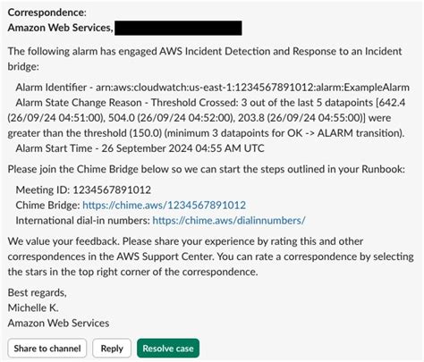 Manage Incident Detection And Response Support Cases With The AWS Support App In Slack AWS