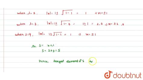 Let Lambda In R And Let The Equation E Be X 2 2 X Lambda 3 0 The