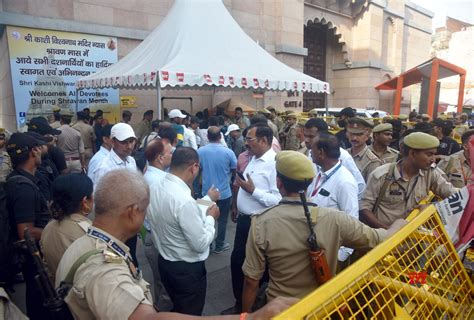 Varanasi Members Of The Archaeological Survey Of India Asi Upon Their Arrival At The Gyanvapi