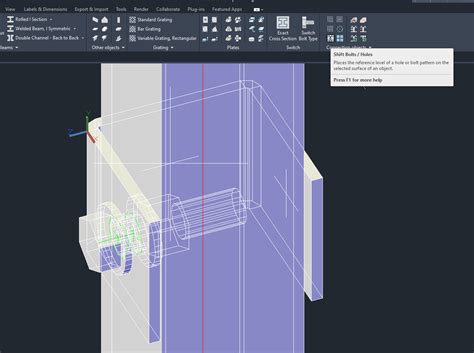solved bolt not going through all the folded plate and beam autodesk