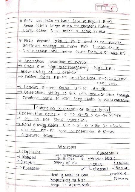 P Block Elements 1 Chemistry Short Notes 📚 Chemistry Chemistry