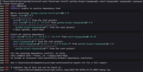 Gatsby Plugin Typography Error While Following Gatsby Tutorial Part Three · Issue 31129
