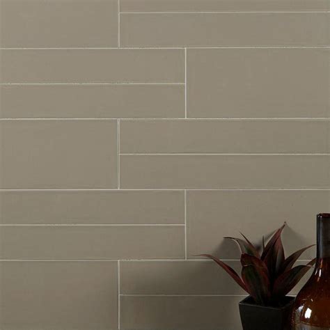 Smooth Greige Matte 8x24 Ceramic Tile