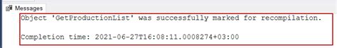 Sql Server Stored Procedure Recompile Options