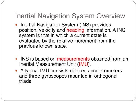 Types Of Inertial Navigation System At Donald Barker Blog