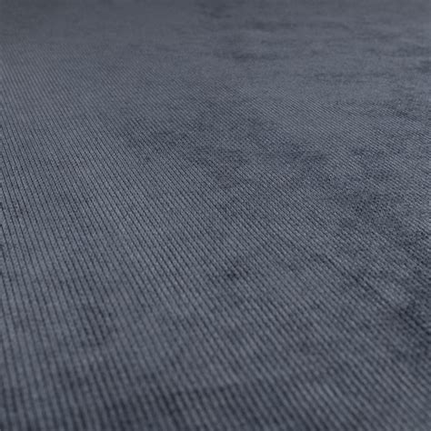 Oslo Plain Textured Corduroy Denim Blue Colour Upholstery Fabric Ctr