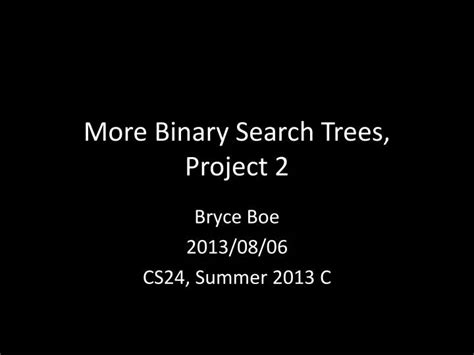 Ppt Binary Search Trees Implementation And Traversals Powerpoint Presentation Id2862719