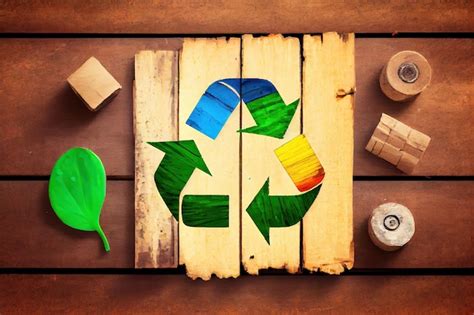 Premium Ai Image Globe With Recycle Icon Surrounded By Garbage Generative Ai